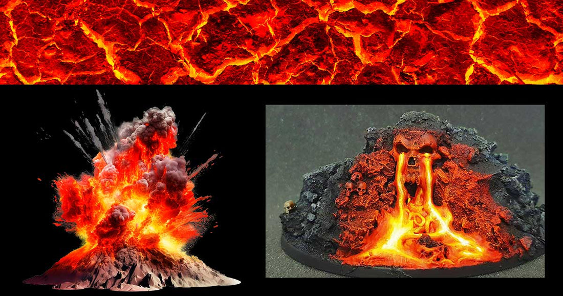 Quick Guide to Lava and Fire Effects for Miniature Bases | Hearns Hobbies