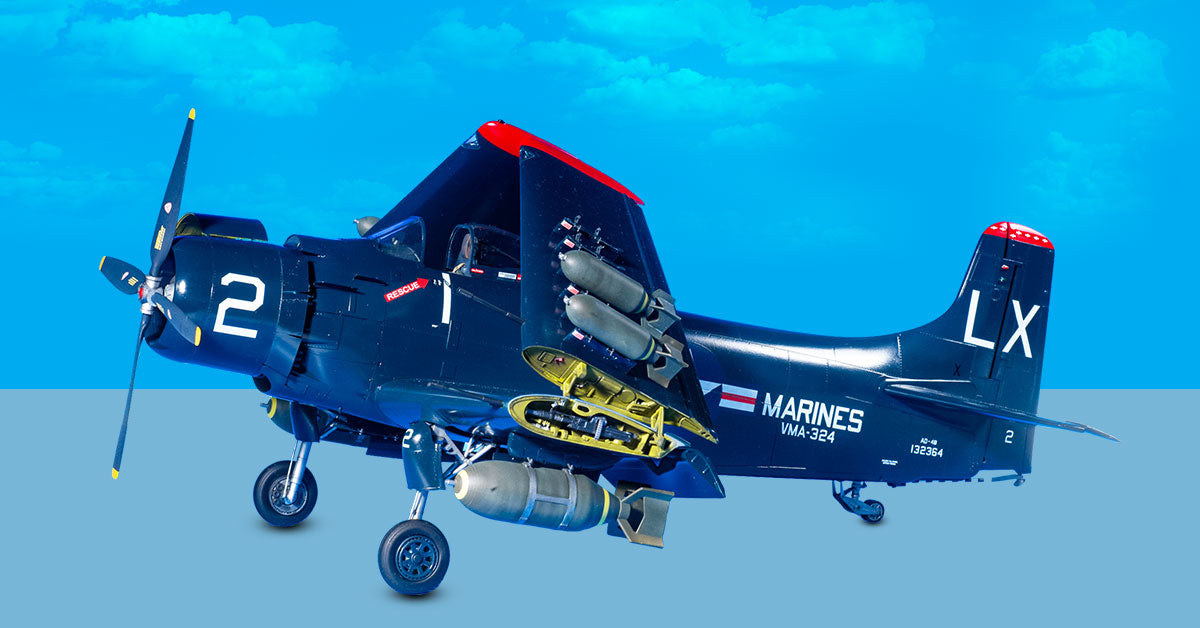 Scale Model Aircraft Unboxing: Trumpeter 1/32 A-1D AD-4 Skyraider