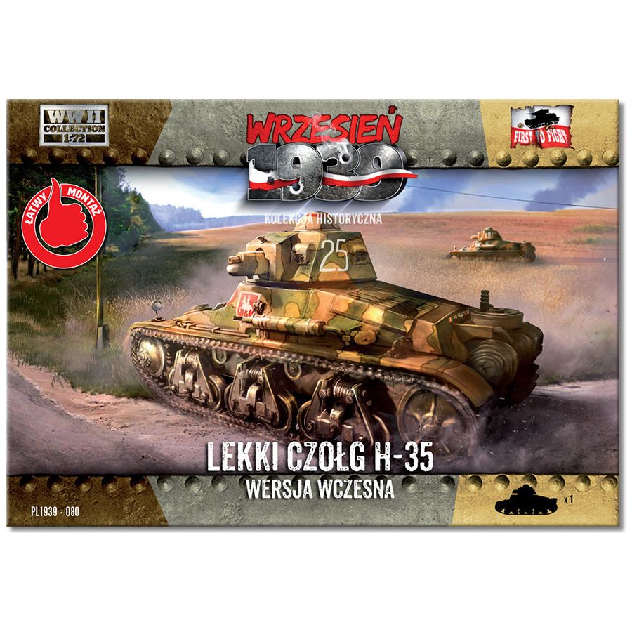 FIRST TO FIGHT FTF 1/72 Light tank H-35 early version Plastic Model Ki