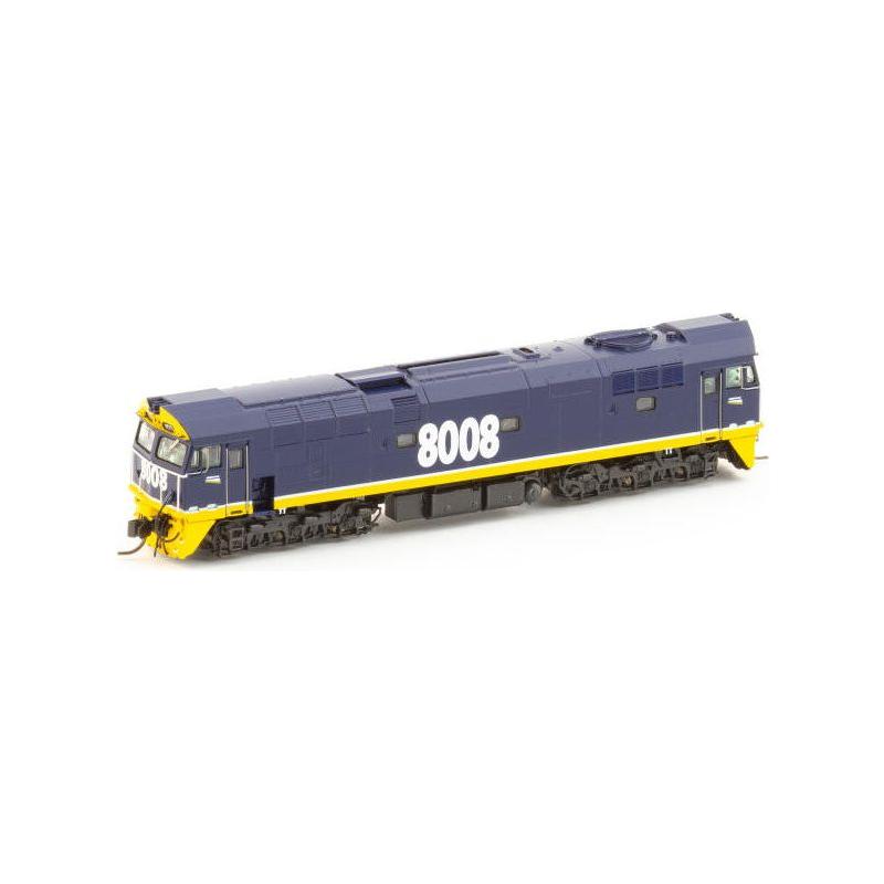 AUSCISION N Scale 80 Class - 8008 Freight Rail - Blue/Yellow with FR L