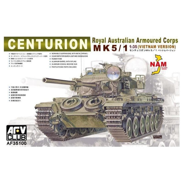 AFV Club 1/35 RAAC Centurion Mk5/1 Tank *Aus Decals* Plastic Model Kit