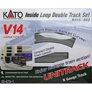 KATO N Unitrack Inside Loop Double Track Set V14 Track Se
