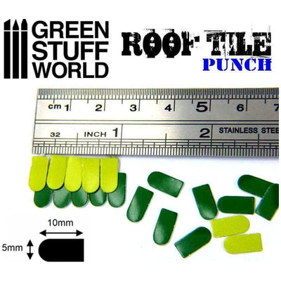 GREEN STUFF WORLD Miniature Roof Tile Punch - Dark Gray