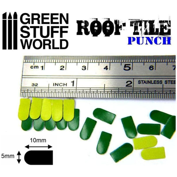 GREEN STUFF WORLD Miniature Roof Tile Punch - Dark Gray